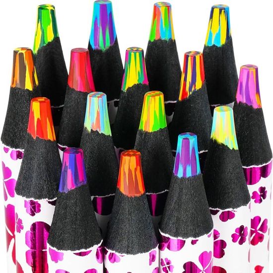 Nsxsu 16 Crayons de Couleur Arc-en-Ciel pour Ados et Adultes, Cadeaux ...