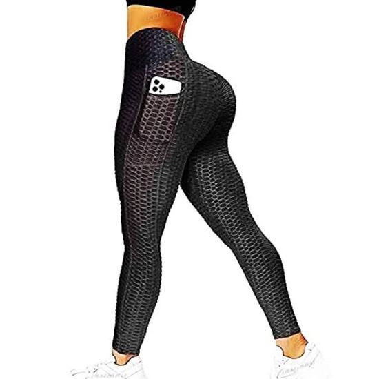 Jeans Legging Gaufré Anticellulite Froissé Taille Haute Texturée à