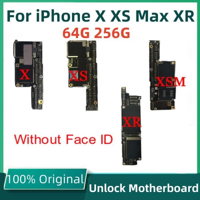 Xs 64G avec visage-Carte mère d'origine pour iPhone X, sans Face ID, prise en charge de la carte ...