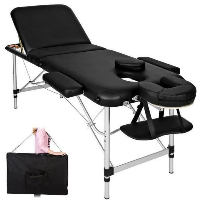 Table De Massage Soin Pliable Transportable Bois Et Aluminium Osteo