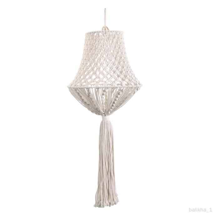 Boho macramé abat-jour maison ornement lustre lumière couverture ...
