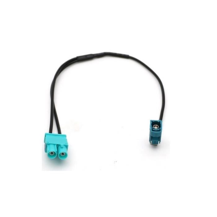 VW Antenna Adapter Aerial FAKRA cable VW Audi Twin Double Dual Skyexpert - Cdiscount Auto