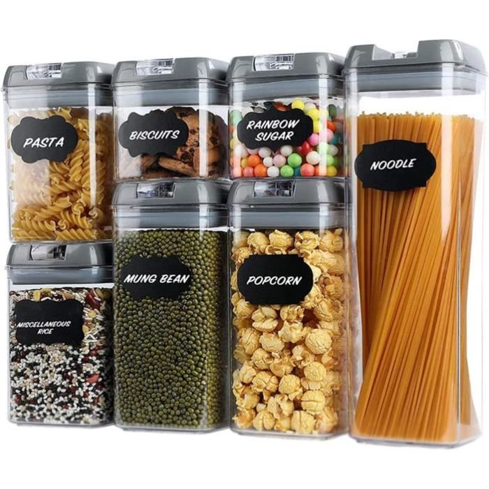 Boîtes à céréales Boite de Rangement Alimentaire 7 Pcs Cereal Food ...