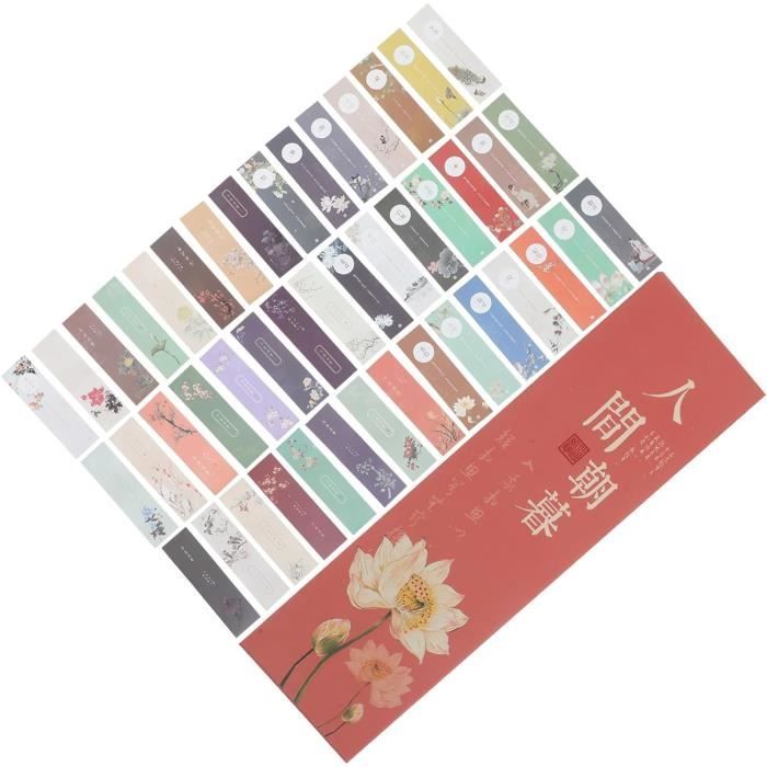 60 Pièces Signets Pour Onglets De Livre Lecture De Papier Livre Papier ...