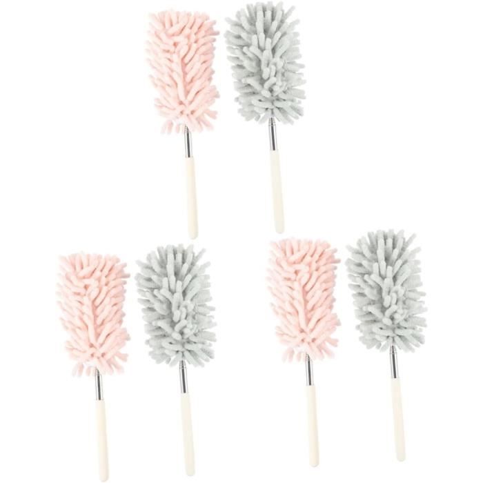 6 Pièces Plumeau Télescopique Mini Collecteur De Poussière De Meubles ...