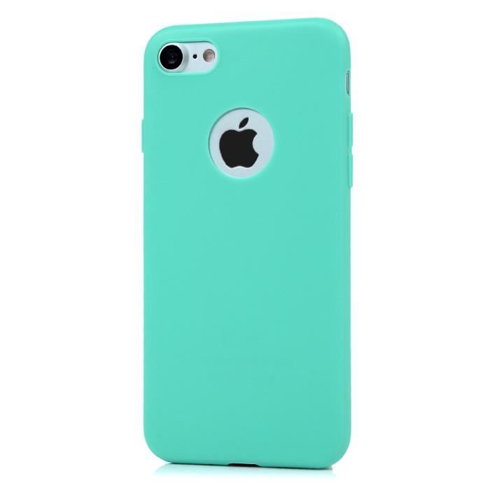 Coque iphone 7 Silicone Souple Antichoc Mat en TPU couleur pure ultra ...