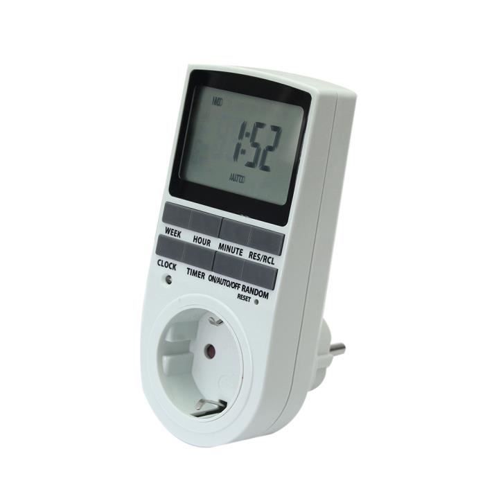 Programmateur journalier mécanique minuteur minuterie digital prise programmable - Cdiscount ...