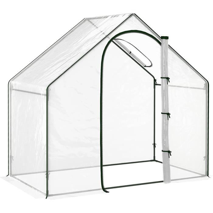 Serre de Jardin Balcon terrasse Serre pour tomates 1,8L x 1l x 1,68H m ...