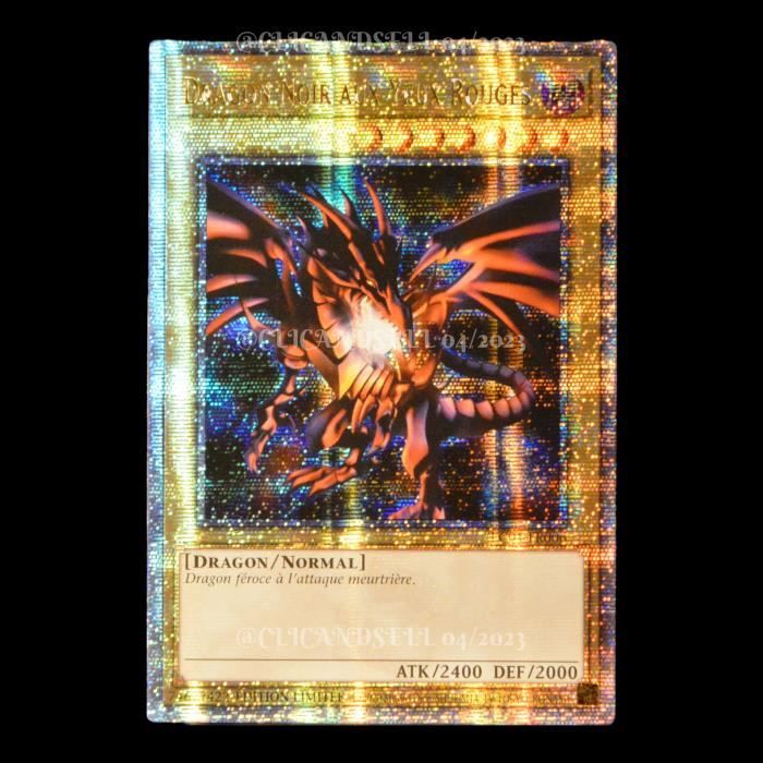 Carte YU-GI-OH LC01-FR006 QCSE Dragon Noir aux Yeux Rouges Starlight ...