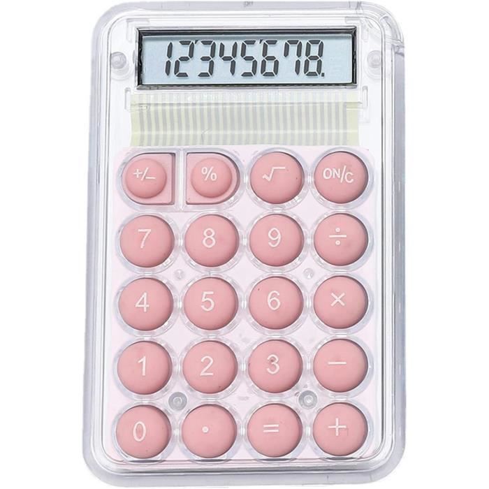 Mini Calculatrice Portable 8 Chiffres Écran Silence Widescreen ...