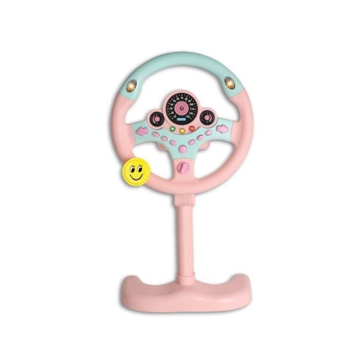 Couleur rose2 629g Volant de voiture à Simulation électrique, jouet ...