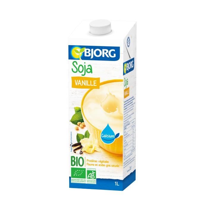 Boisson soja vanille bio 1 L Bjorg - Cdiscount Au quotidien