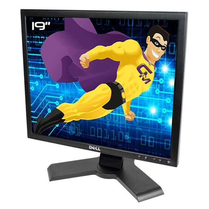Ecran Plat PC 19" DELL P190St LCD 1280x1024 5:4 VGA DVI Hub 4xUSB-A ...