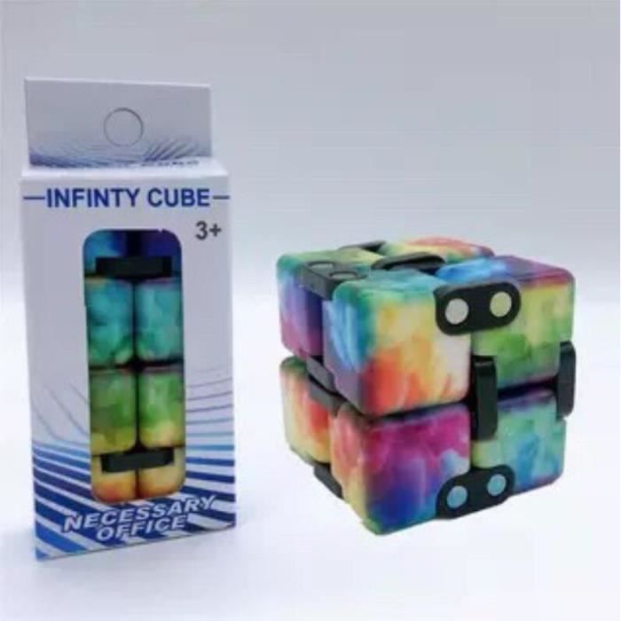Jouet de décompression INFINITY CUBE - ECELEN - Nuances de couleurs ...