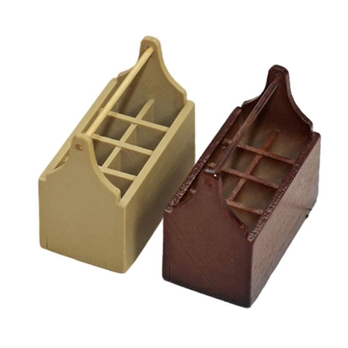 2pcs DIY UTILISATION MODEL TOOL BOIT MINI MAISON TOOL BOÎTE DE RÉSINE ...