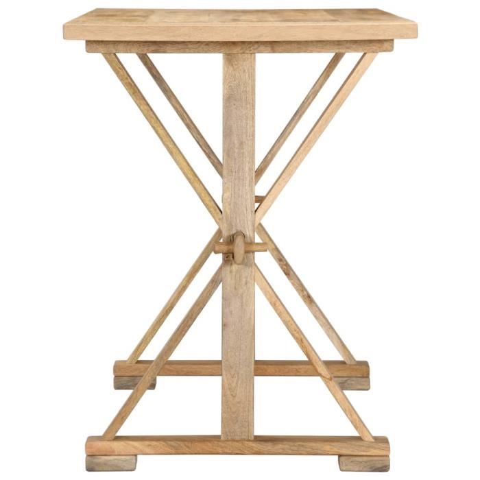 SIB Tables à manger Table de salle à manger 140x70x76 cm Bois de ...