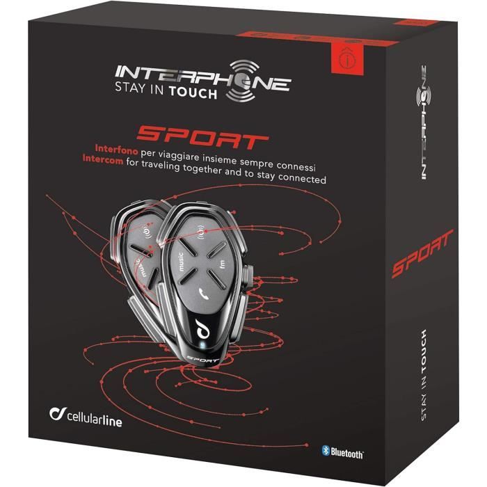 Interphone SPORT - Dual Paquet - Système de Communication Moto ...