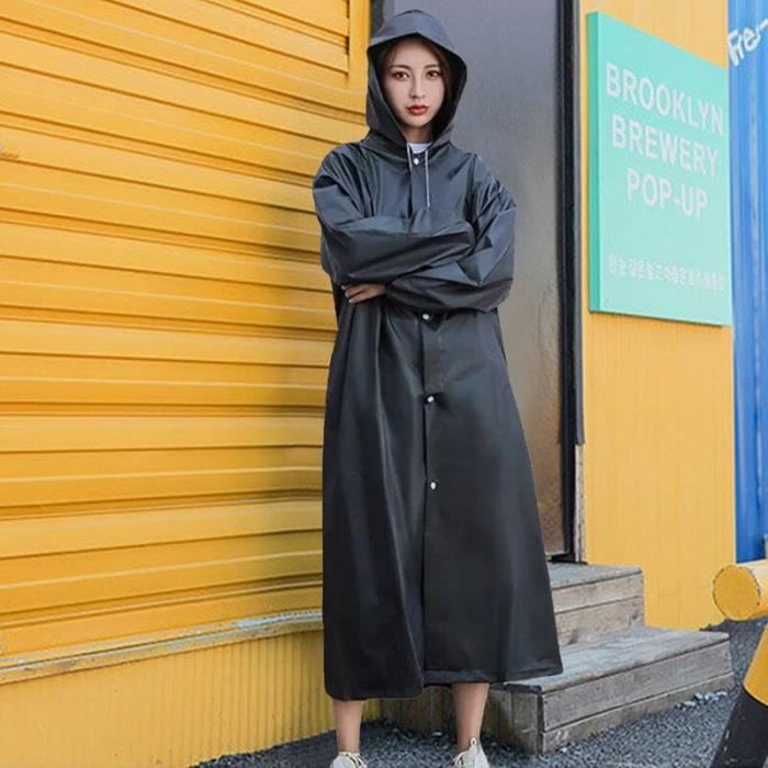 Poncho Pluie,Imperméable Transparent à la mode pour homme et femme, imperméable, épais ...