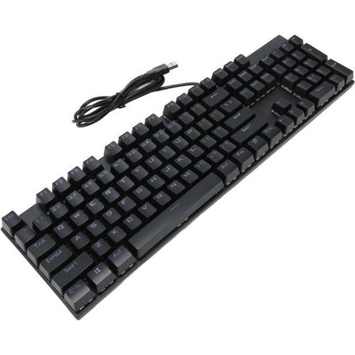 Clavier mécanique - QIILU - 104 touches - Rétroéclairé LED ...