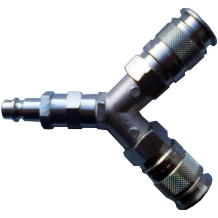 Adaptateur Pneumatique En Y (2 Opérateurs) Pour Compresseur, Réseau D ...