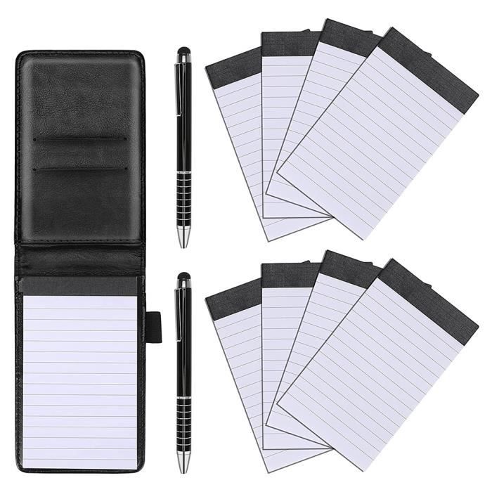 11 PièCes Mini Porte--Notes de Poche en Cuir PU Cahier D' Inclus 2 ...