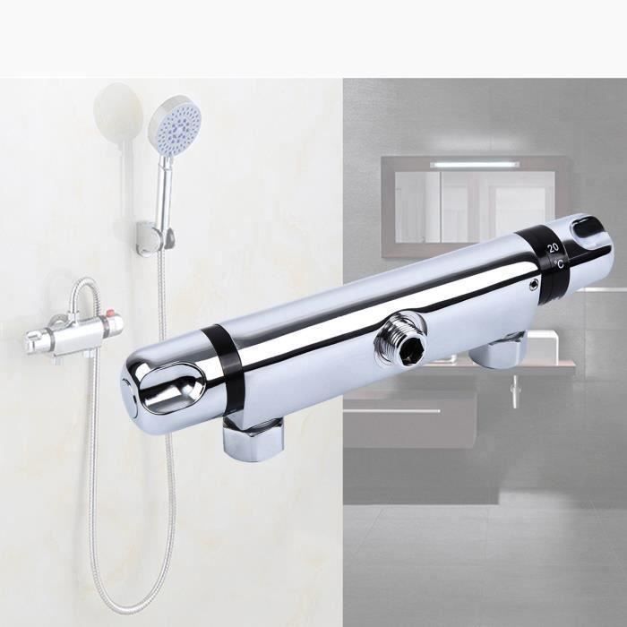 Beiping-Ridgeyard Mitigeur Thermostatique de Douche en Laiton Chromé ...