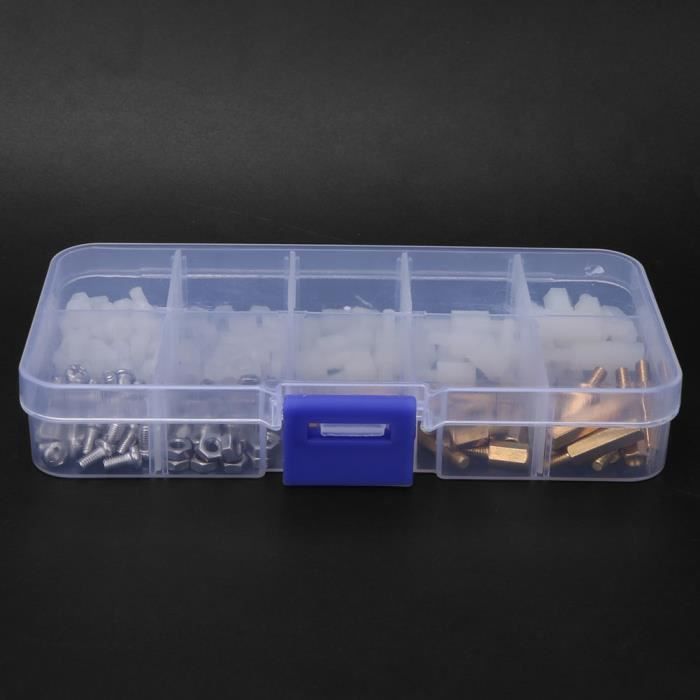 180 PCs M3 Écrou Entretoise Jeu De Fixation, Nylon Acier Inoxydable ...