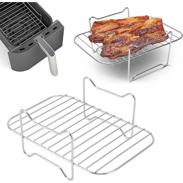 Support De Friteuse À Air Pour Friteuses À Double Panier En Acier Inoxydable 304. Accessoires ...