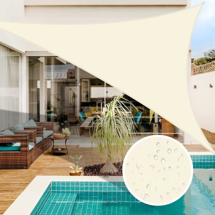 5 X 5 X 5 M - Étanche - Protection Solaire Triangle - Parasol Extérieur ...