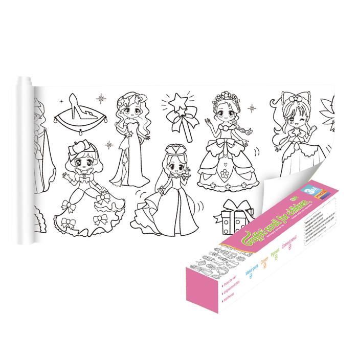Papier à colorier en rouleau de dessin pour enfants, papier à colorier ...