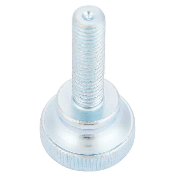 VBESTLIFE vis à tête moletée 10pcs M8 zingué acier au carbone plat ...