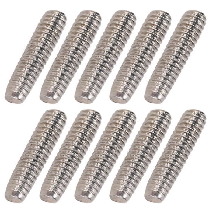 YOSOO kit d'assortiment de vis de réglage Ensemble de vis sans tête en acier inoxydable A2‑70 ...