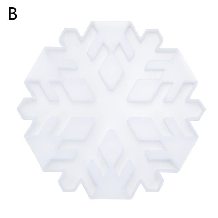 MOULE A MODELER,B--Moule à flocons de neige en résine, 1 pièce, en ...