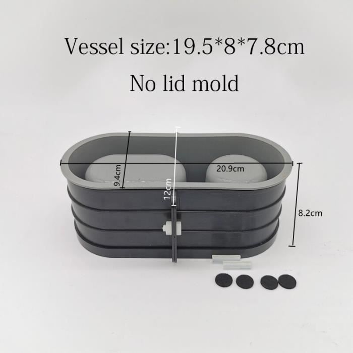 MOULE A MODELER,kaki foncé--Moules pour pot de fleur en béton, ciment ...