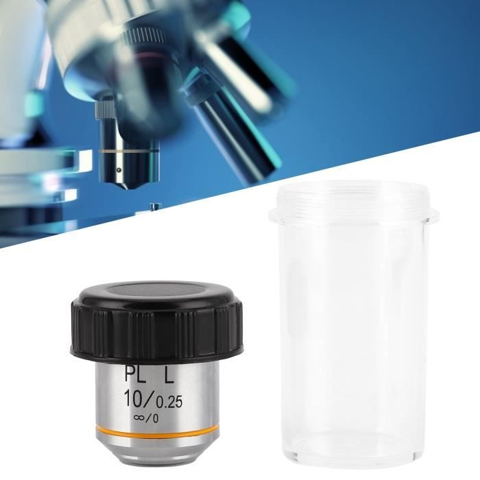 ZJCHAO Lentille d'objectif de microscope Lentille d'objectif, lentille ...