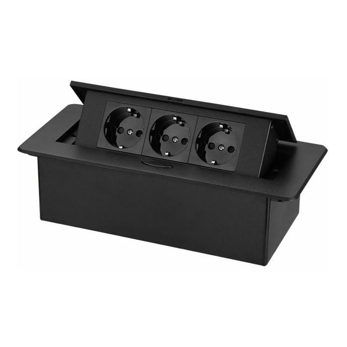 Bloc Multiprise Escamotable Pour Encastrer Au Bureau, Bloc Multiprise ...