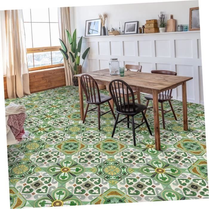 20 Pièces Carrelage Au Sol Autocollants Sol Auto-Adhésif Autocollants ...