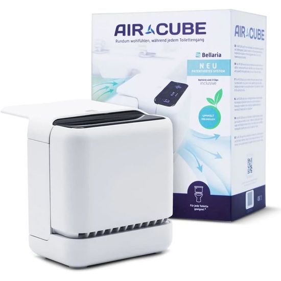 Bellaria AIR CUBE Purificateur d'air et Nettoyant WC (Kit Complet ...