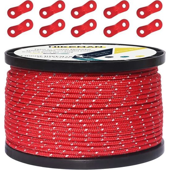 Ficelle - Hikeman 50 Mètres Câble Réflecteur Camp Extérieur Corde ...