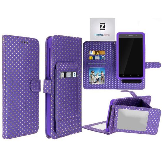 Case Folio Adaptable universele pour Mobiwire Taima Violet - Cdiscount ...