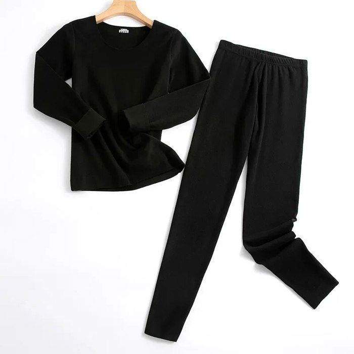 String-tanga,Sous-vêtement thermique à manches longues pour hommes et femmes,haut,pantalon chaud ...