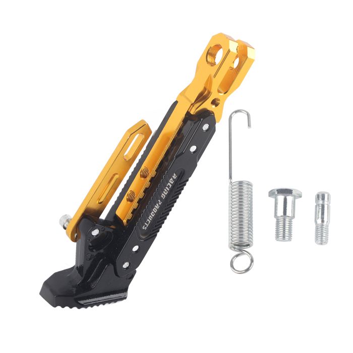 Béquille de moto réglable CNC en alliage d'aluminium support latéral ...