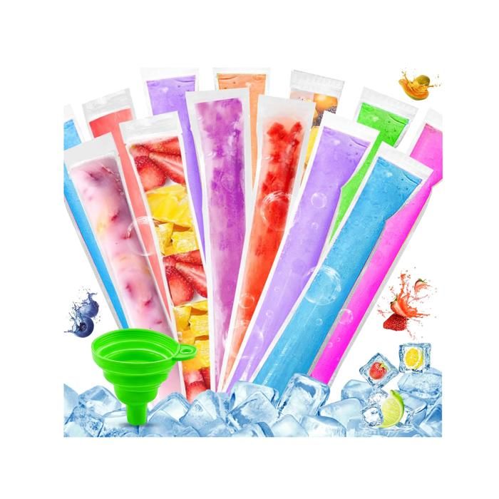 300 Pièces Sacs Popsicle,Pochettes Popsicle Moule, Sacs de Sucettes ...