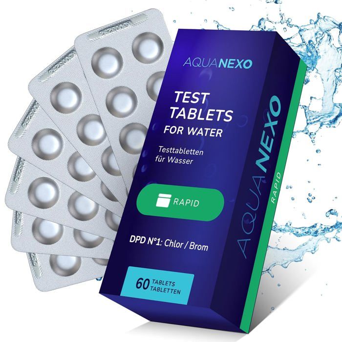 AQUANEXO DPD1 Rapid Lot de 60 comprimés de test pour chlore de piscine ...