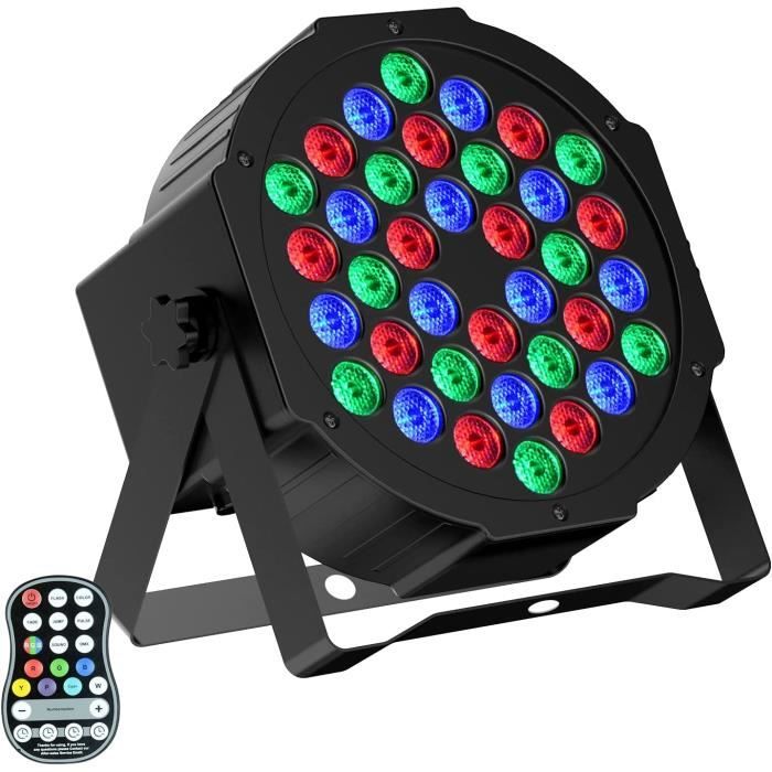 Projecteur LED rechargeable avec batterie intégrée 36 LED de scène ...