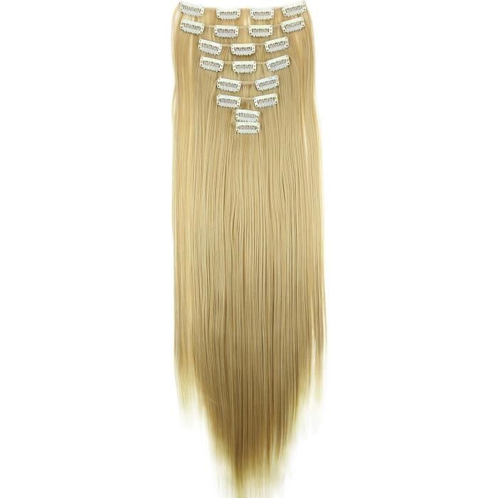 By Prettyshop Xxl 60Cm 8 Pièces Jeu Clip In Extensions Extensions De ...