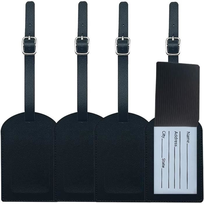 Étiquettes De Bagage, Lot De 4 Étiquettes D'Identification De Valise ...