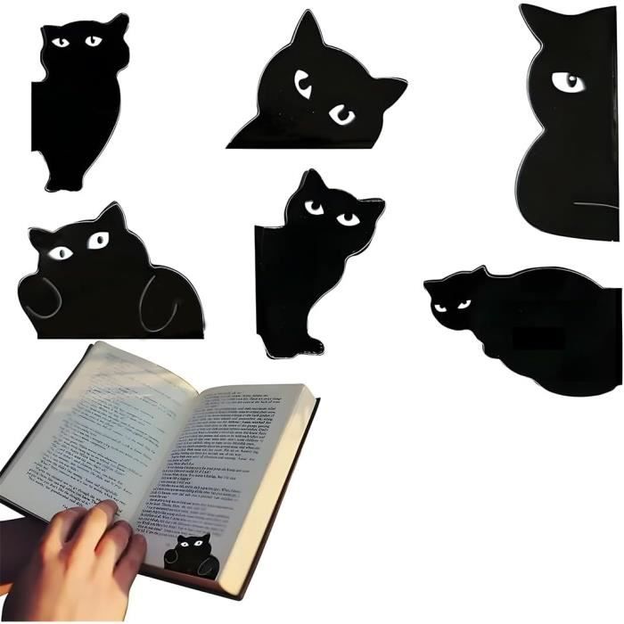 6 Pièces Marque Page Chat, Marque Page Original, Magnetique Marque Page ...