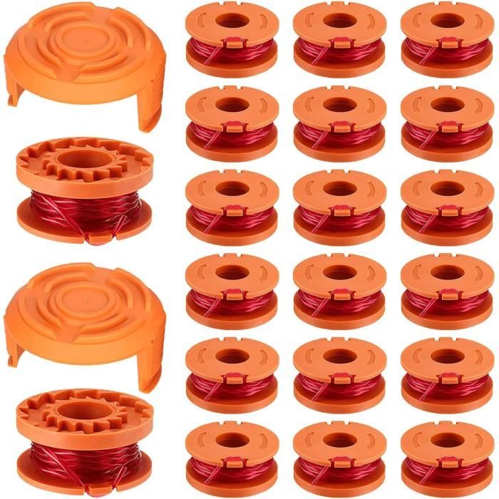 20Pcs Bobine de rechange pour coupe-bordures, bobine de coupe-bordures de 10 pieds Bobine de ...