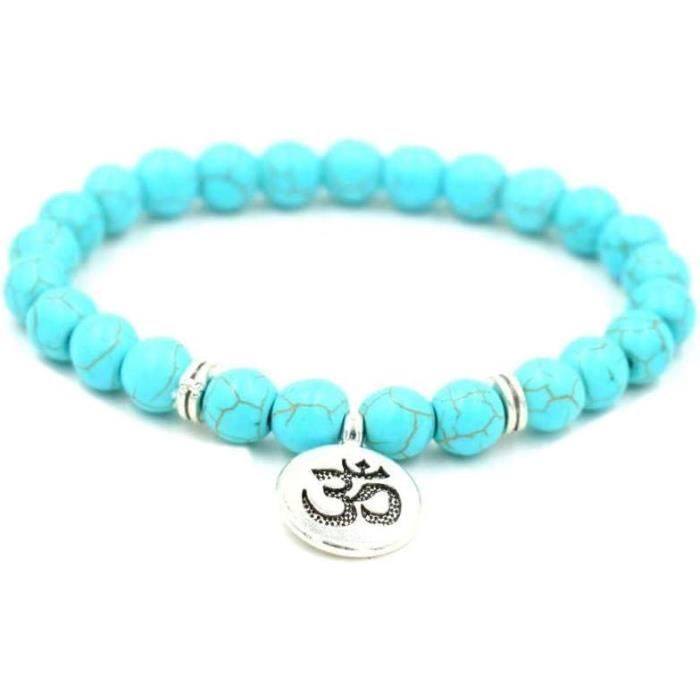 Bracelets En Pierre Naturelle Pour Femme, 7 Chakras Perles En Pierre ...